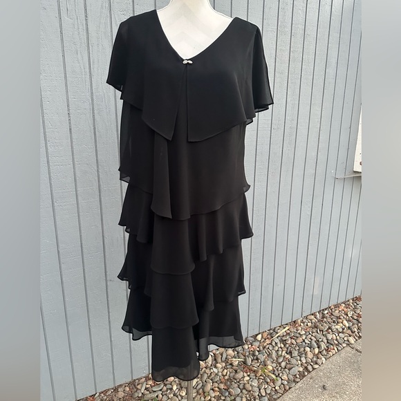Patra | Dresses | Patra Black Layered Cocktail Dress | Poshmark